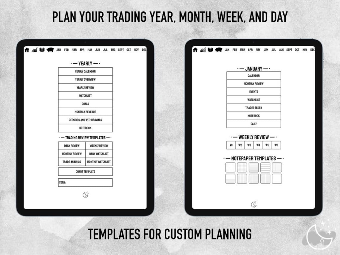 Ultimate Digital Trading Planner Digital Planner PDF - Etsy