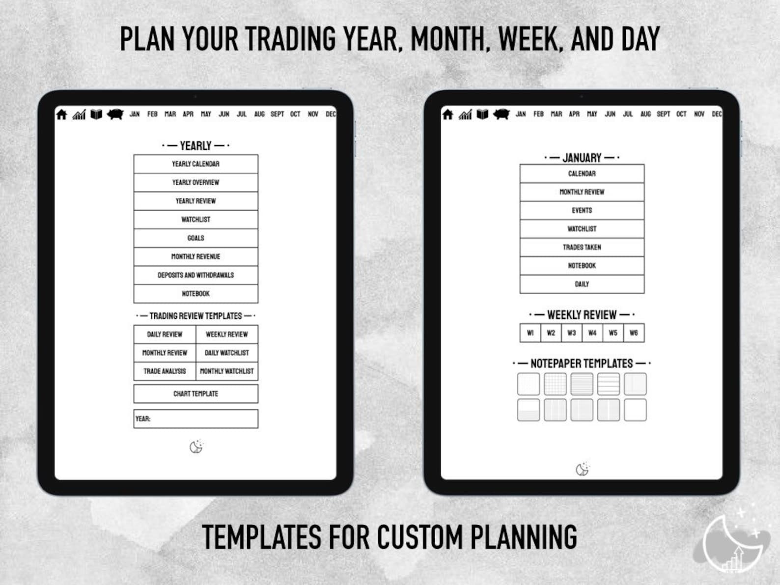 Ultimate Digital Trading Planner Digital Planner PDF - Etsy