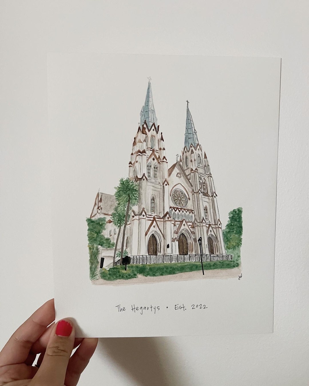 Custom Church Portrait - Etsy