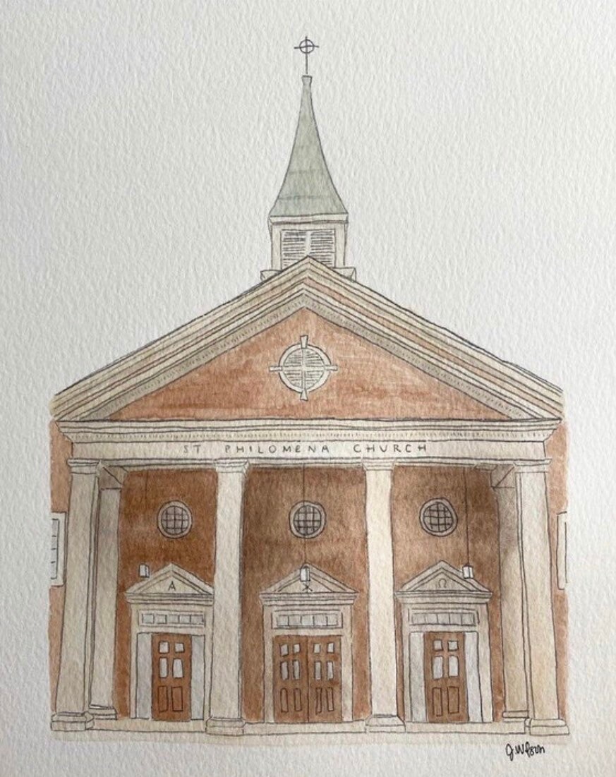 Custom Church Portrait - Etsy