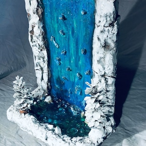 Acrylic Waterfall Sculpture Clay, Wood, Art, Sculpture, Waterfall ...