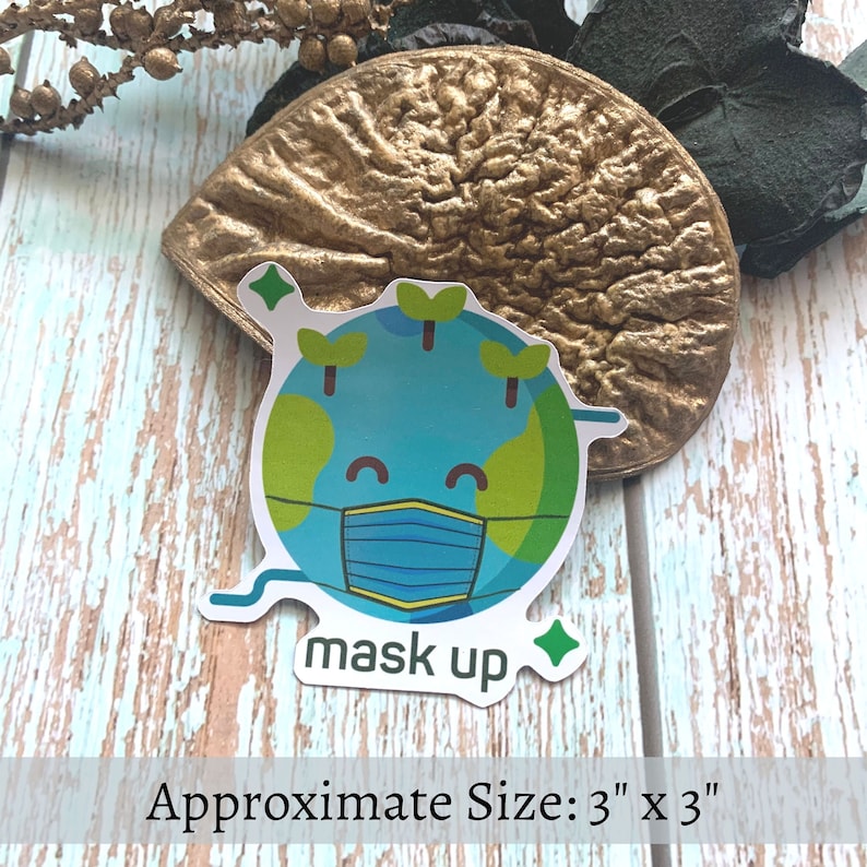 Cute Face Mask Stickers Mask up Stickers - Etsy