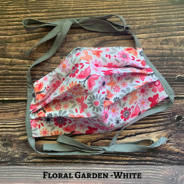 Tie Back Face Mask - Etsy