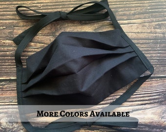 Tie Back Face Mask - Etsy