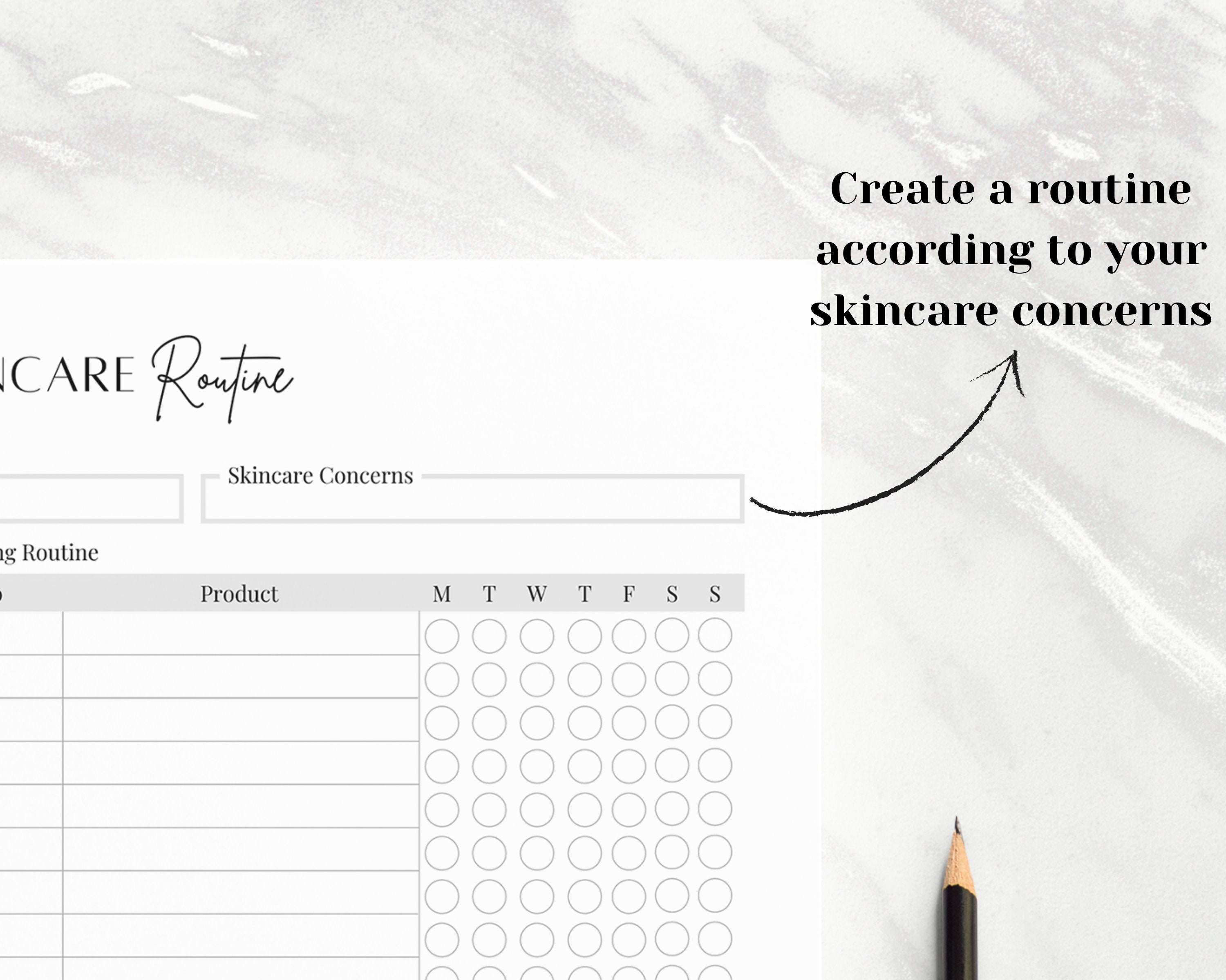 Skincare Routine Planner, Skincare Tracker, Morning and Night Beauty ...