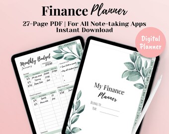 Digital Finance Planner Undated Digital Budget Planner iPad - Etsy