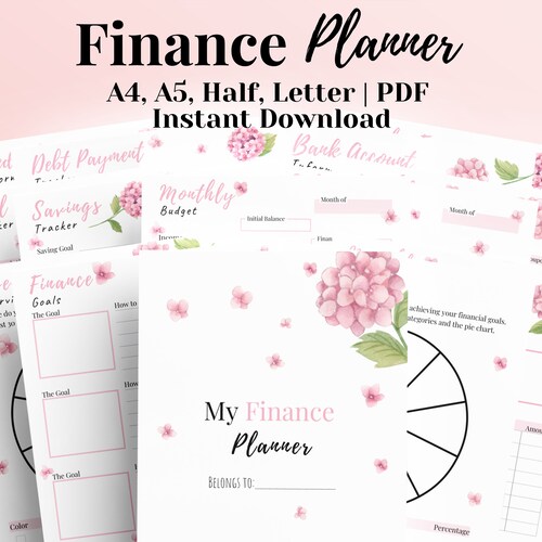 Printable Budget Planner Savings Tracker Expense Tracker - Etsy