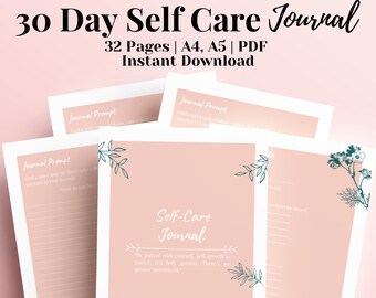 Self Care Worksheet, Wellness Planner, Mental Health Journal, Mood ...
