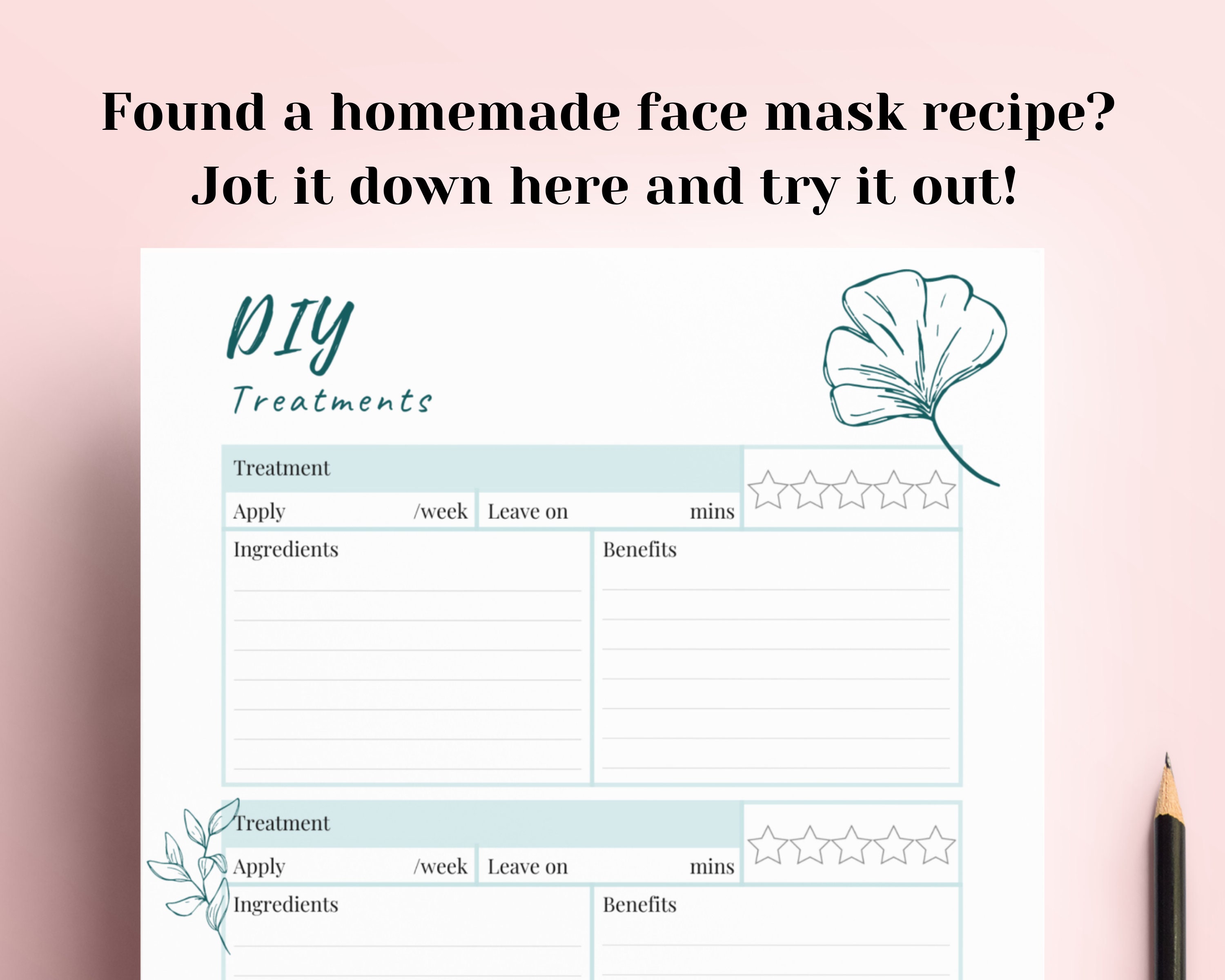BEAUTY PLANNER, Beauty Routine Planner Printable, Skincare Tracker ...
