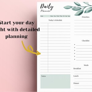 2021 Weekly Planner Printable, Undated Weekly Schedule, Daily Planner ...