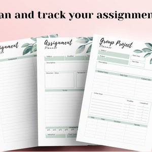 Student Planner Printable Study Planner Undated Academic - Etsy Hong Kong