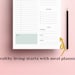 2021 Weekly Planner Printable, Undated Weekly Schedule, Daily Planner ...