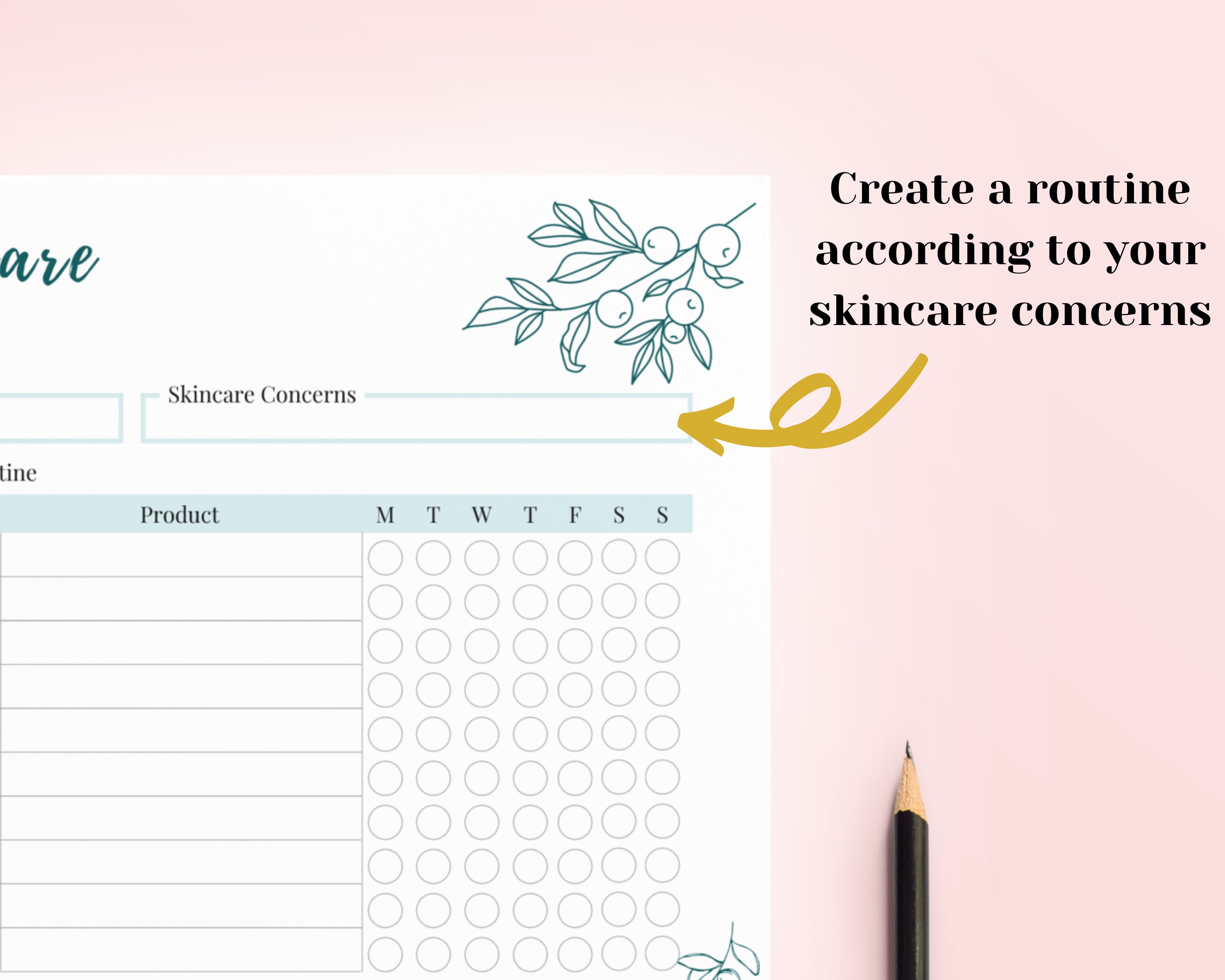 Skincare Checklist Skincare Routine Planner Skincare Tracker Etsy skincare-checklist-skincare-routine-planner-skincare-tracker-etsy