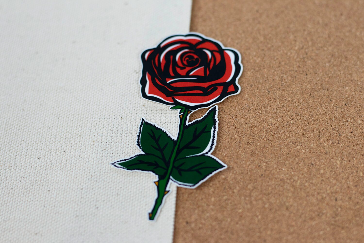 Red Rose Sticker Vinyl Weatherproof Sticker Flower Sticker - Etsy