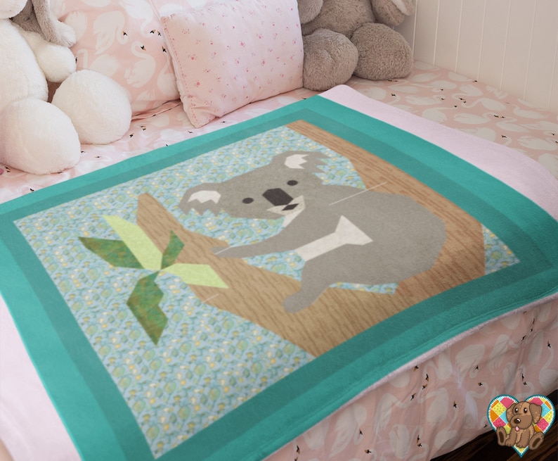 Koala Quilt Block Pattern Downloadable PDF Koala Quilt Pattern ...