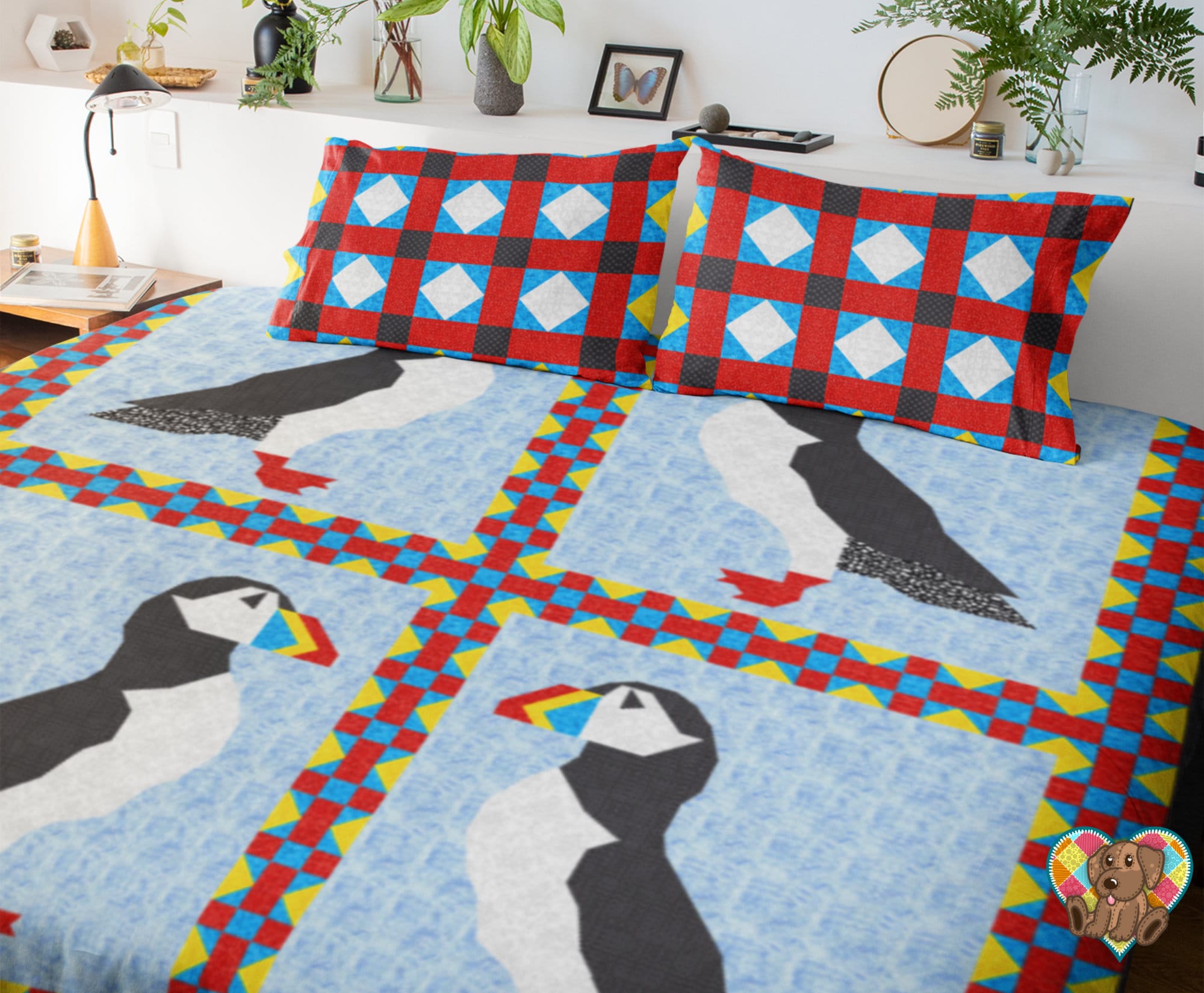 Puffin Downloadable Quilt Block Pdf Pattern Puffin Quilt - Etsy