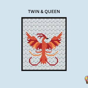 Phoenix Quilt Pattern: Mythical Bird Design (PDF Download) - Etsy