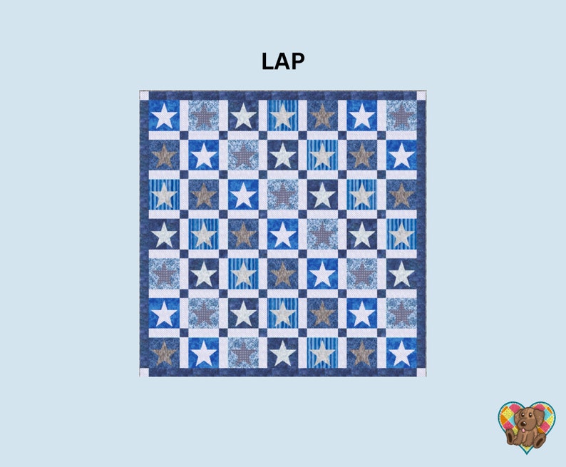 Star Applique Quilt Pattern | Digital PDF Quilt Pattern | Beginner ...