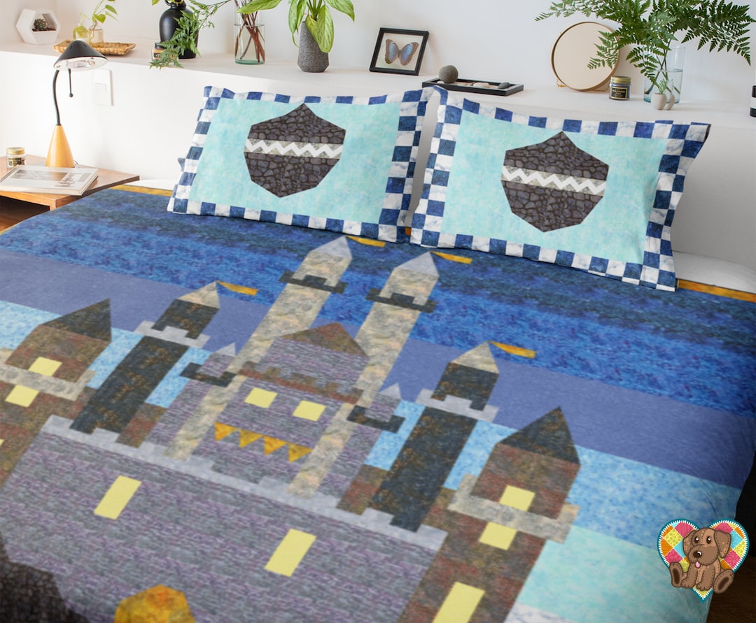 Castle Quilt Pattern: Medieval Fantasy Design (downloadable PDF) - Etsy
