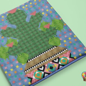 Cactus Quilt Pattern Downloadable PDF Cactus Block Quilt - Etsy