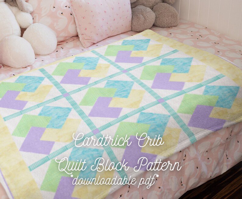 Card Trick Quilt Block Pattern Downloadable PDF Card Trick - Etsy