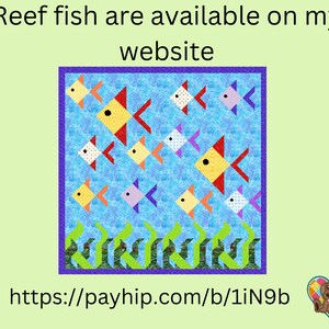 Clownfish Quilt Block Pattern Downloadable PDF Clownfish Quilt Pattern ...