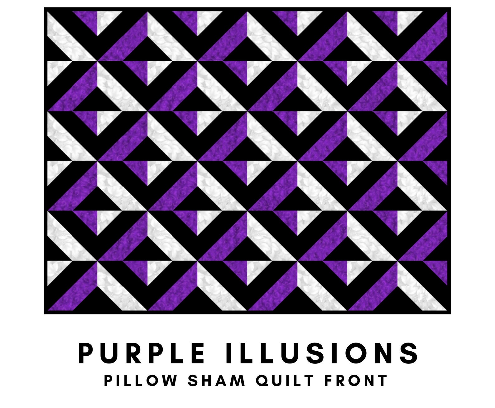 Purple Illusions Quilt Block PDF Pattern Downloadable PDF - Etsy UK