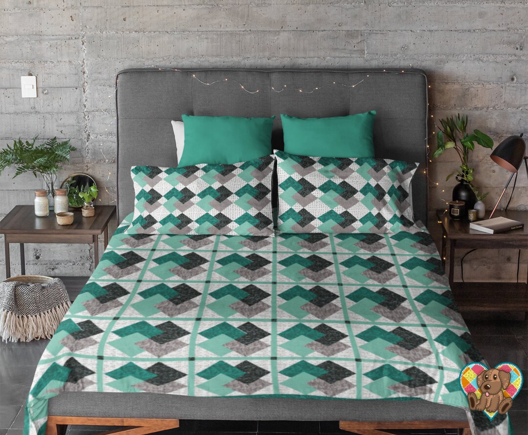 Card Trick Quilt Block Pattern | Downloadable PDF Card Trick Quilt ... Card Trick Quilt Block Pattern | Downloadable PDF Card Trick Quilt ...