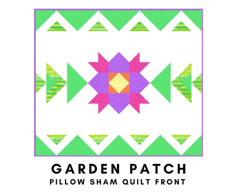 Flower Garden Quilt Block Pattern Downloadable PDF Flower - Etsy