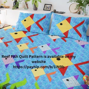 Clownfish Quilt Block Pattern | Downloadable PDF Clownfish Quilt ...