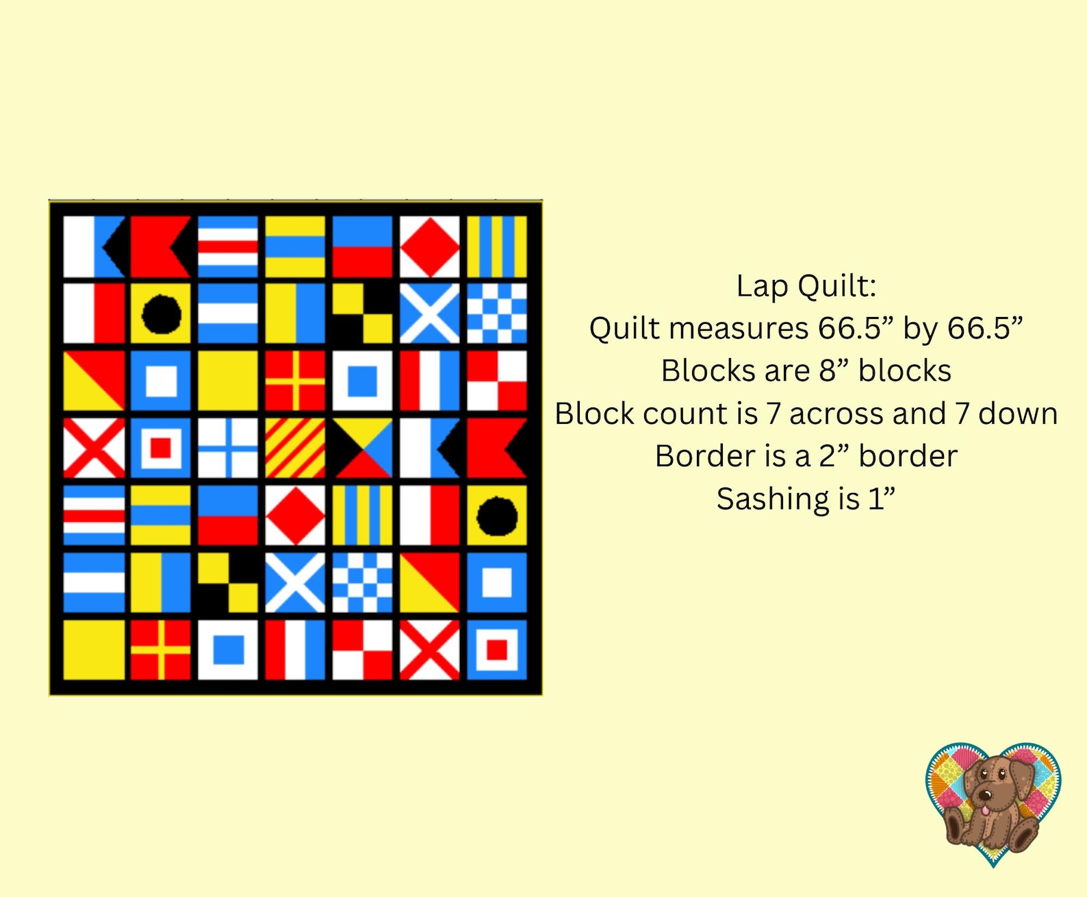 Nautical Flags Quilt Pattern: Beginner Ocean Theme (PDF Download) - Etsy