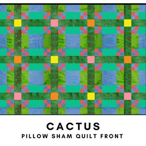 Cactus Quilt Pattern Downloadable PDF Cactus Block Quilt DIY Cute ...