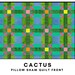 Cactus Quilt Pattern Downloadable PDF Cactus Block Quilt DIY Cute ...