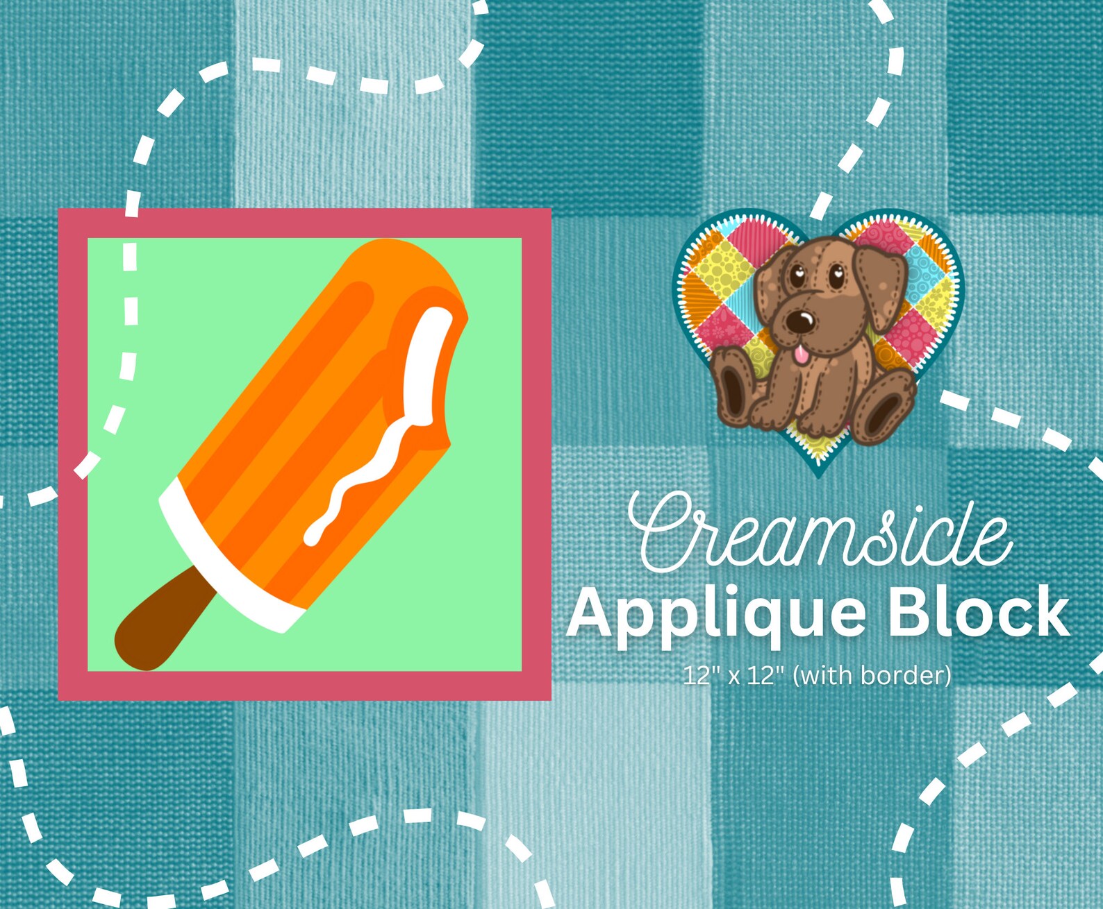 Ice Cream Applique Quilt Block Patterns: 5 PDF Bundle (12" Block) - Etsy