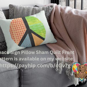 Peace Sign Quilt Block Pdf Pattern | Peace Sign Quilt Pattern Pdf ...