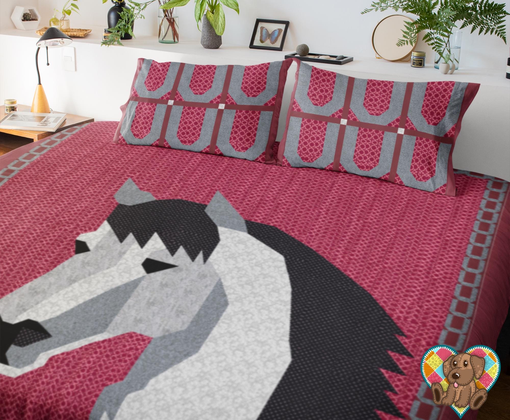 Horse Block Quilt Pattern | Downloadable PDF Horse Quilt Pattern ...