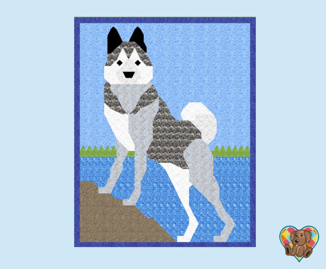 Husky Quilt Block Pattern Downloadable PDF Quilt Pattern - Etsy