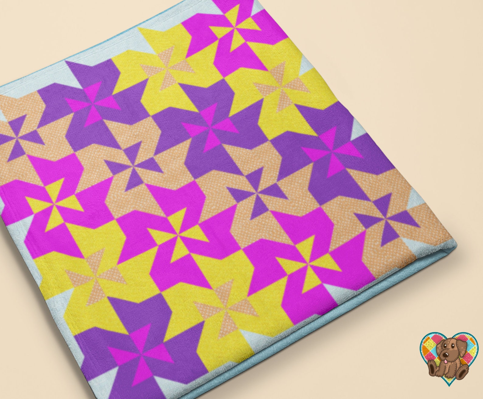 Pinwheel Flowers Quilt Block PDF Pattern Flower Quilt Block - Etsy