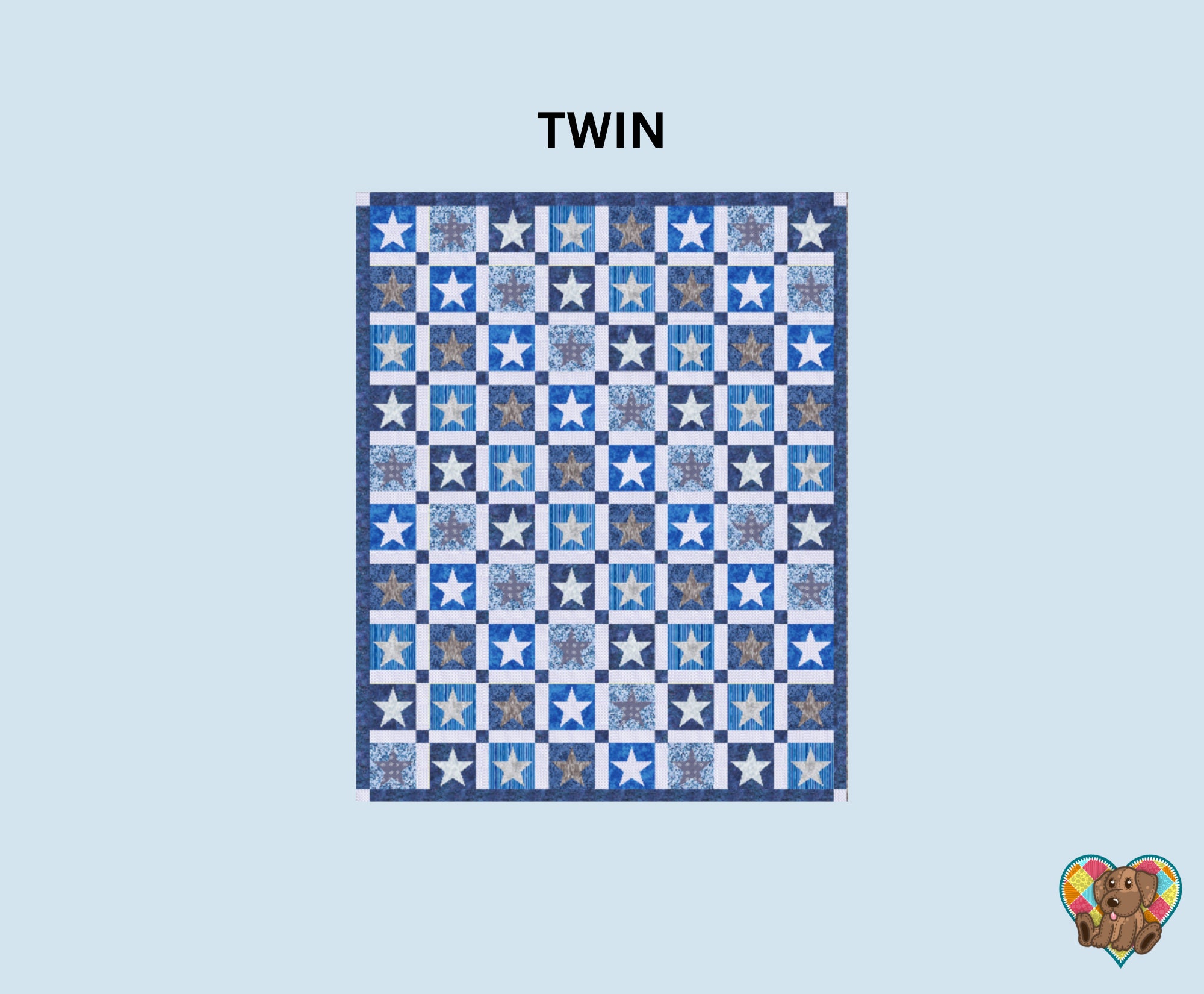 Star Applique Quilt Pattern | Digital PDF Quilt Pattern | Beginner ...