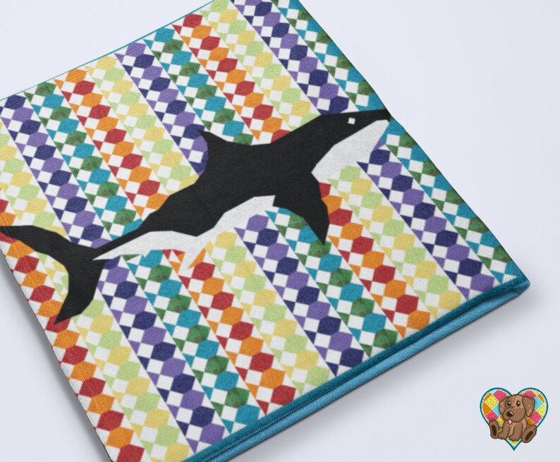 Great White Shark Quilt Block Pattern Downloadable Quilt - Etsy