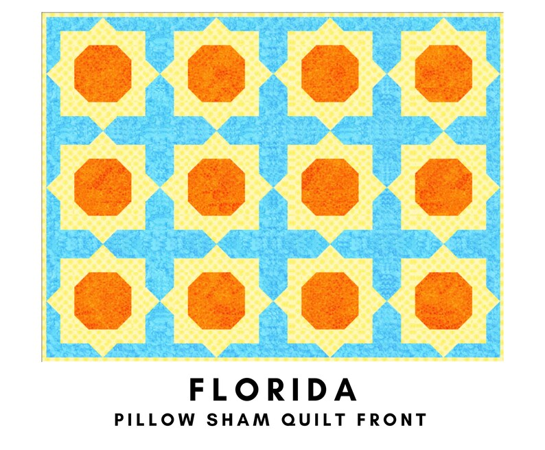 Florida Quilt Block Pdf Pattern State Quilt Block Pdf - Etsy