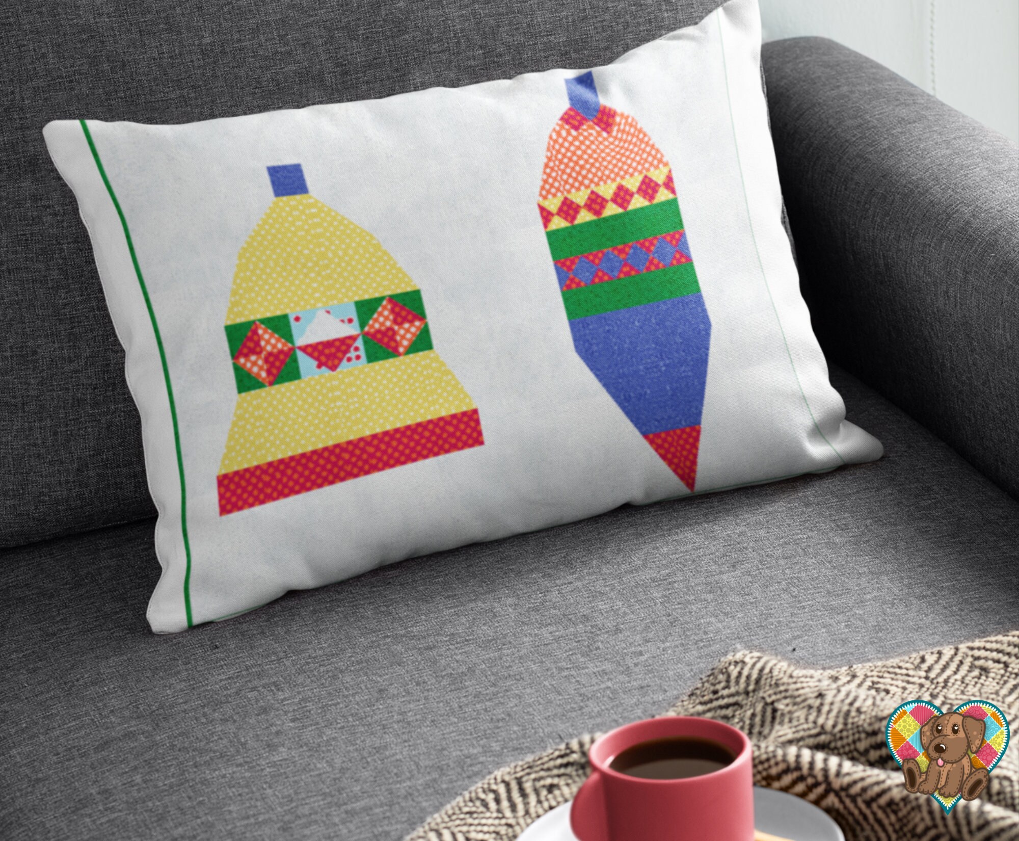 Christmas Ornament Block Quilt PDF Pattern Downloadable PDF Christmas ...