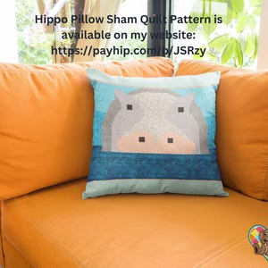 Hippo Downloadable Quilt Pattern | Downloadable PDF Hippo Quilt Pattern ...