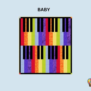 Piano Keys Quilt Pattern: Music Lover Gift (PDF Downloadable Pattern ...