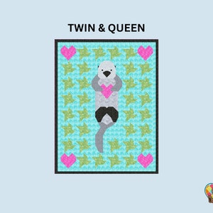 Otter Quilt Pattern Pdf | Downloadable PDF Otter Quilt Pattern | Pretty ...