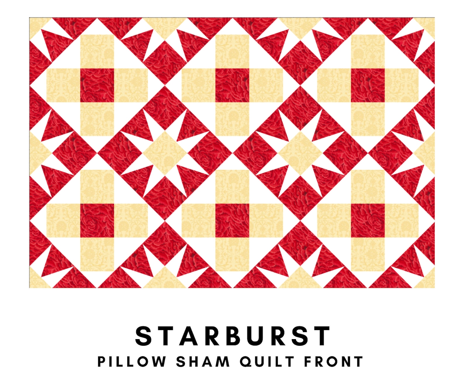 Starburst Downloadable Quilt Block Pattern Pdf Starburst Quilt Block ...