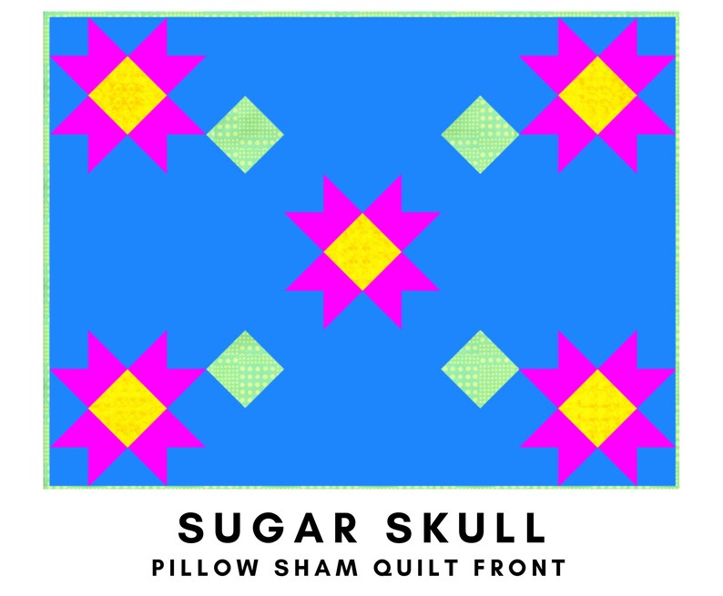 Sugar Skull Quilt Pattern Halloween Quilt Pattern Downloadable PDF ...