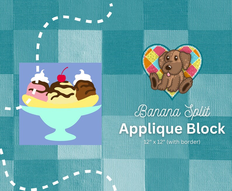Ice Cream Applique Quilt Block Patterns: 5 PDF Bundle (12" Block) - Etsy