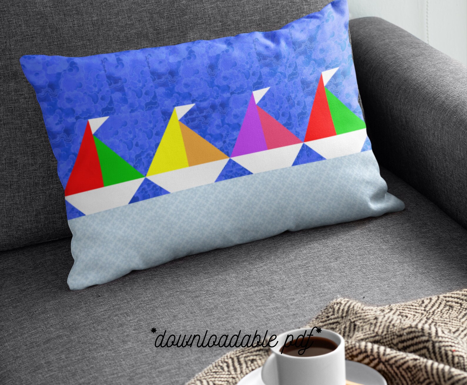 Beach Quilt Block Pattern Pdf Downloadable PDF Quilt Pattern | Etsy