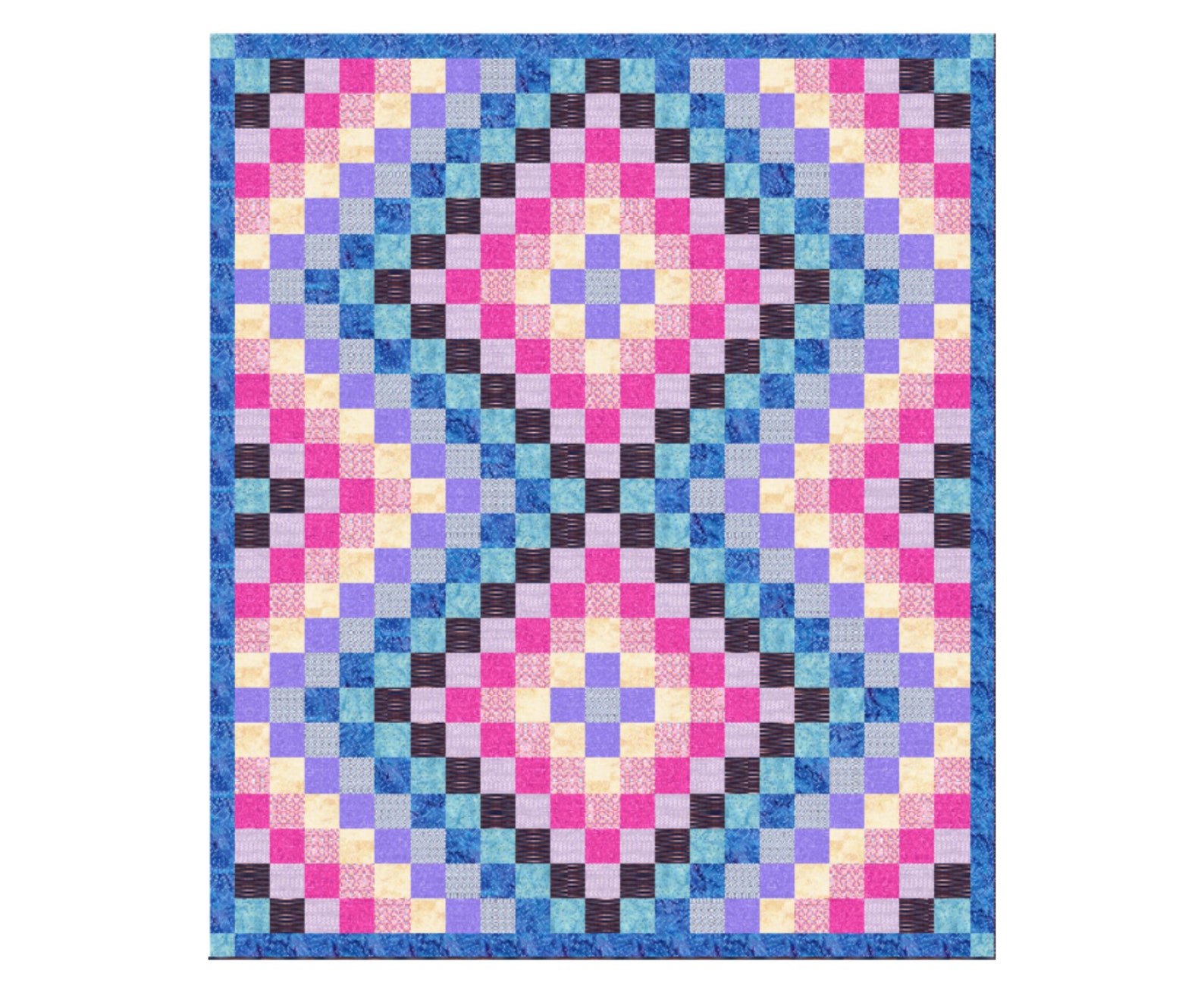 Scrap Squares Downloadable Quilt Block Pattern Pdf Square Quilt Block ...